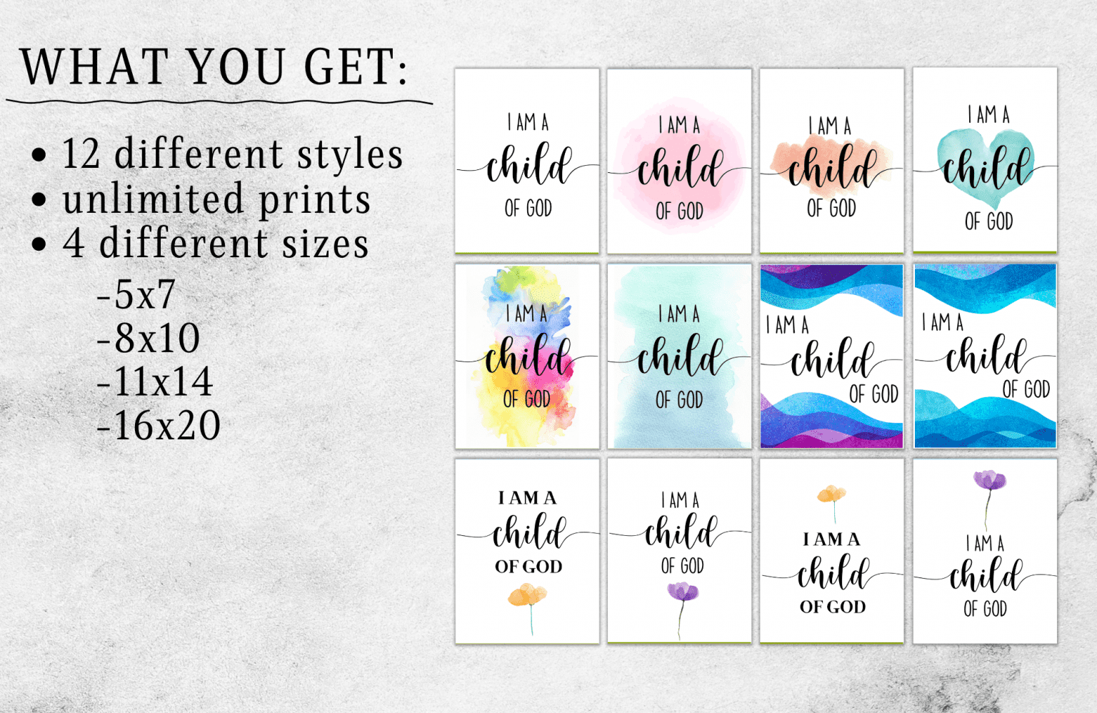 Super Cute & Affordable Christian Wall Art - The Wonderful Grace of God