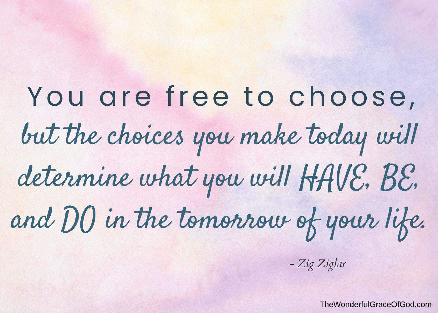 20 Free Will Quotes Everyone Needs to Read - The Wonderful Grace of God