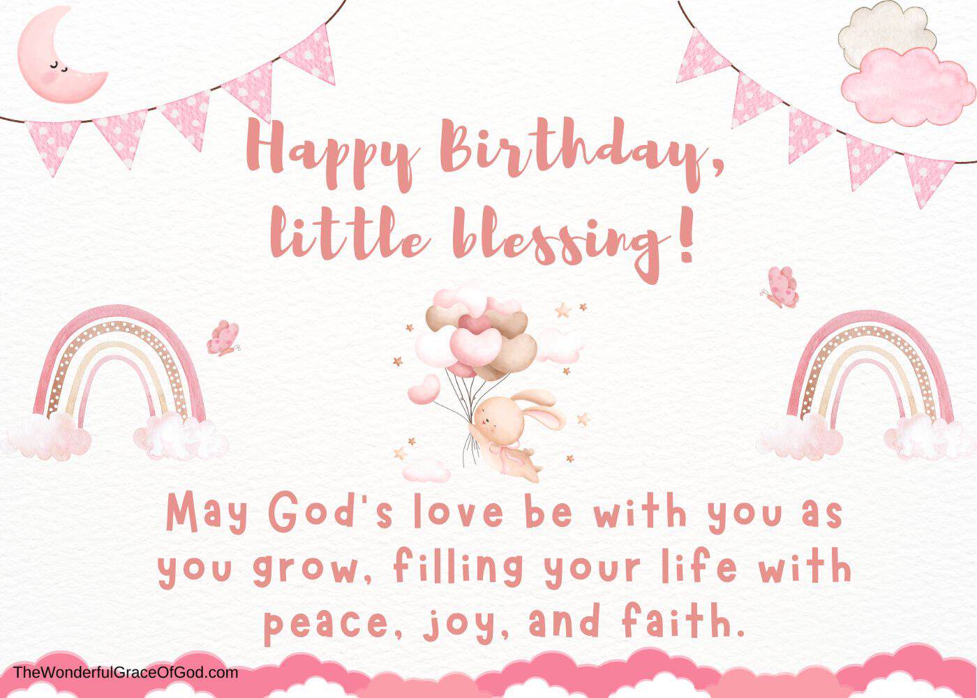 12 Christian First Birthday Messages for Baby Girl - The Wonderful ...
