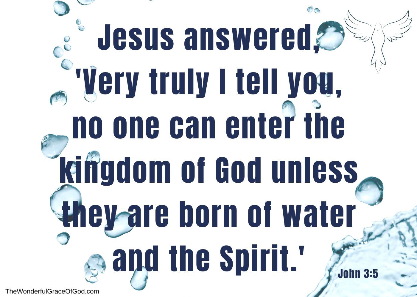 30 Best Baptism Bible Verses - The Wonderful Grace of God