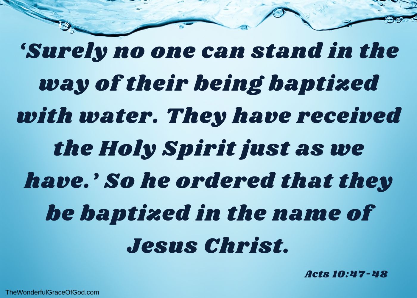 30 Best Baptism Bible Verses - The Wonderful Grace of God