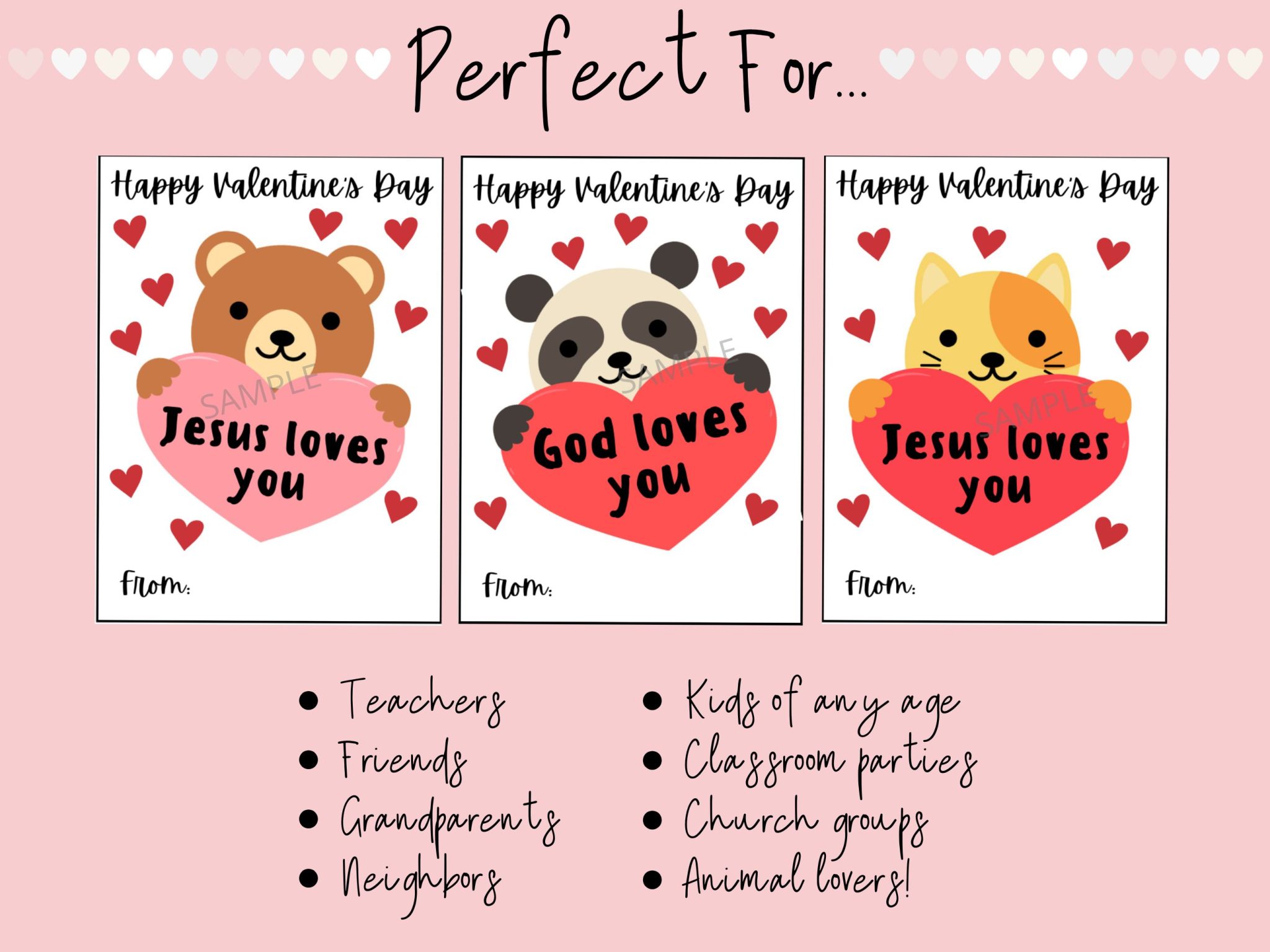 Celebrate God’s Love with Printable Christian Valentine Cards for Kids ...
