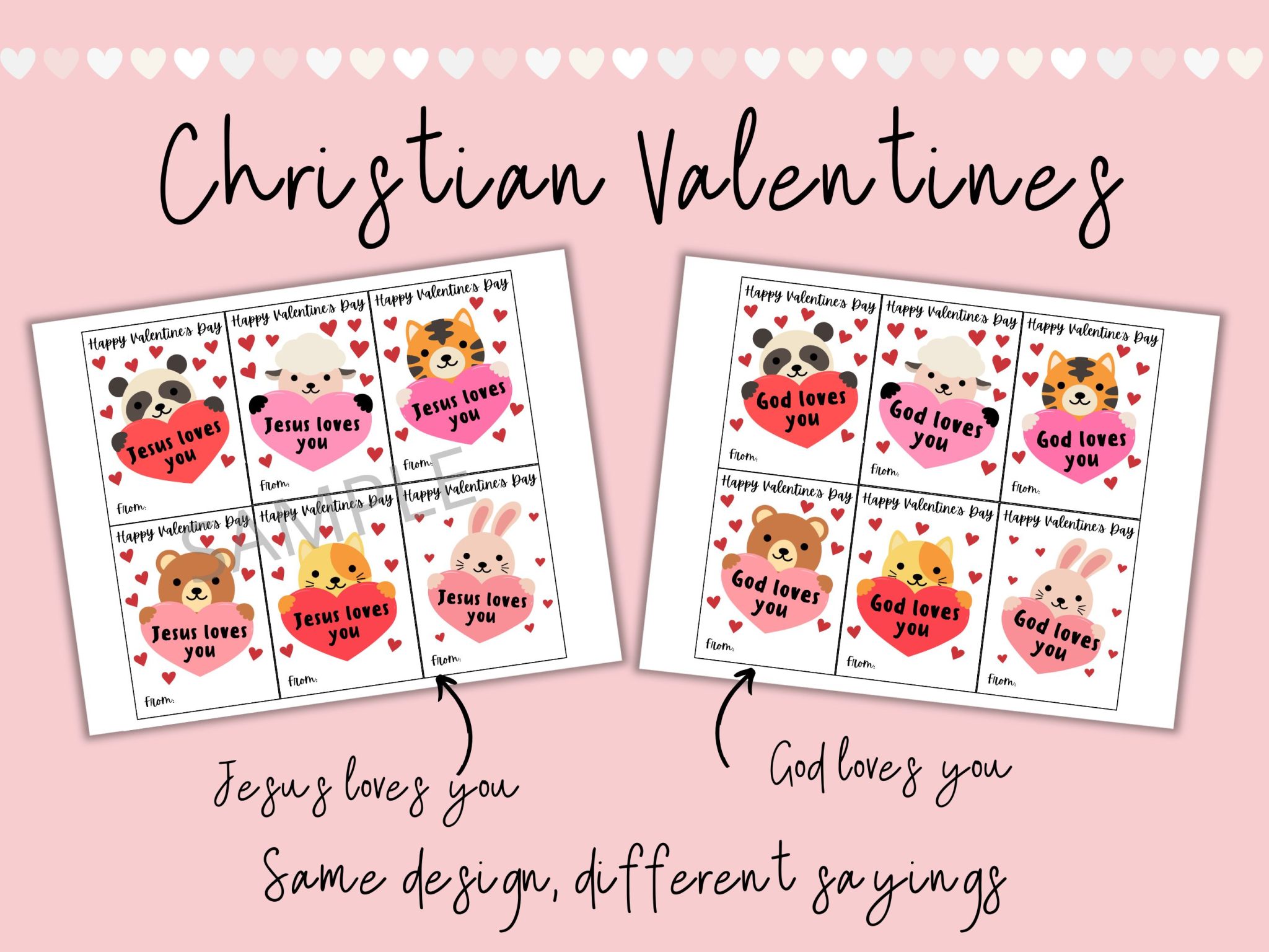 Celebrate God’s Love with Printable Christian Valentine Cards for Kids ...
