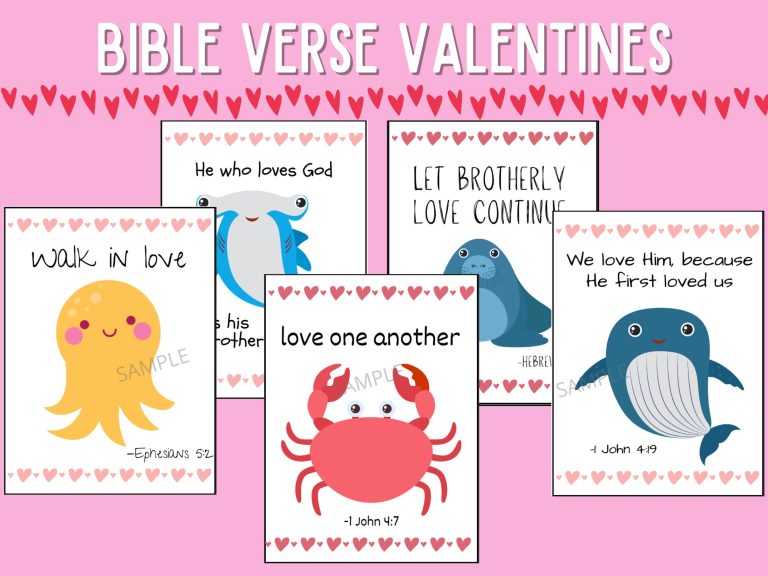 Celebrate God’s Love with Printable Christian Valentine Cards for Kids ...