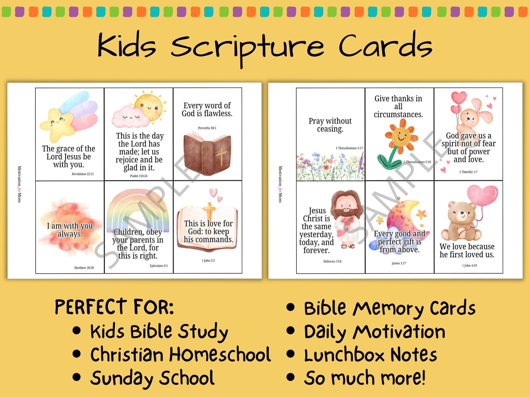 30 Easy-to-Understand Bible Verses for Kids with Printables - The ...