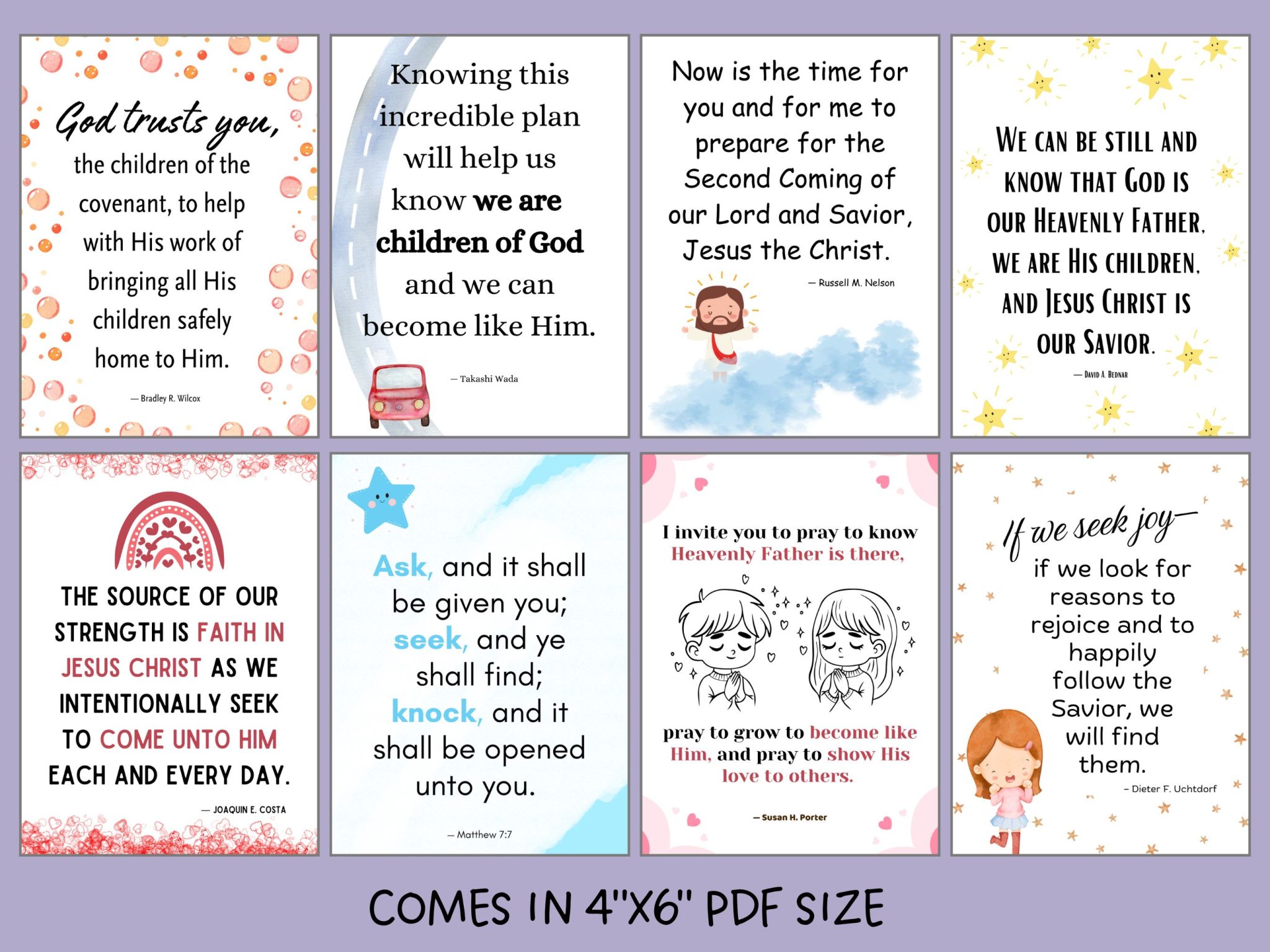 40 LDS Quotes for Primary Children with Printables for Church or at ...