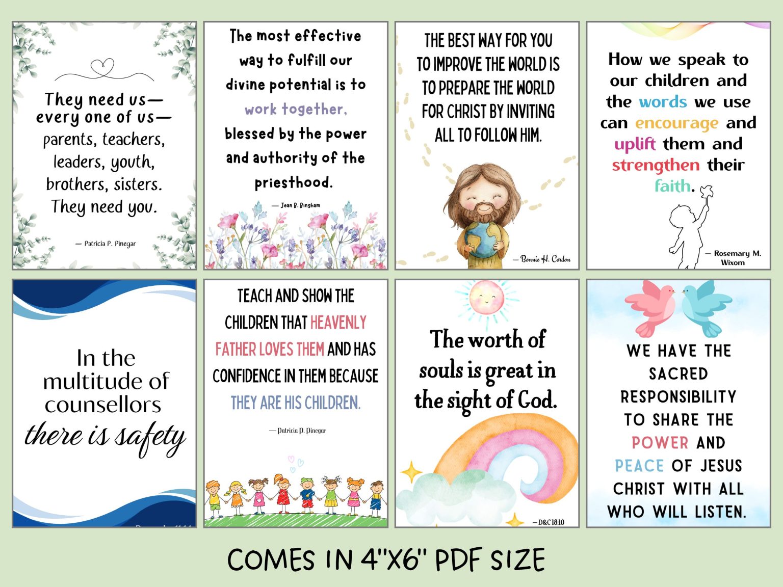 30 LDS Quotes for Primary Teachers & Parents with Printable Cards to ...
