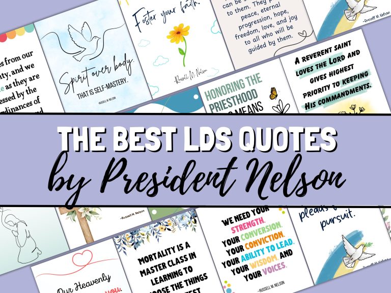 30 Greatest LDS President Nelson Quotes with Printable Cards - The ...