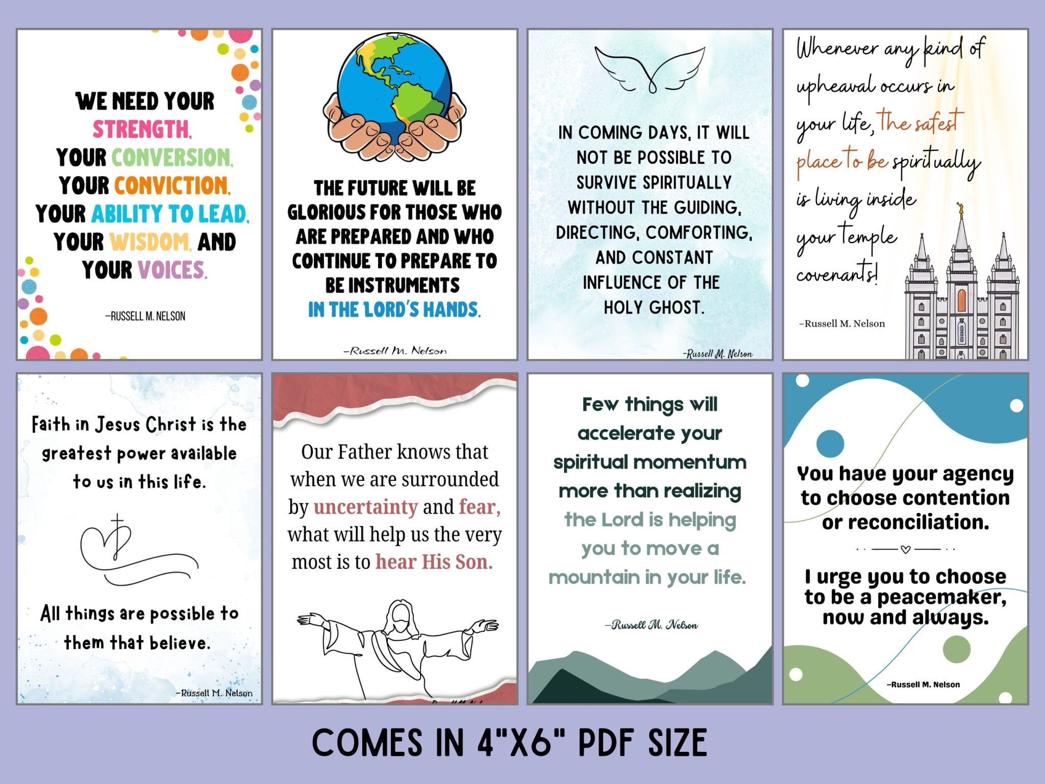 30 Greatest LDS President Nelson Quotes with Printable Cards - The ...