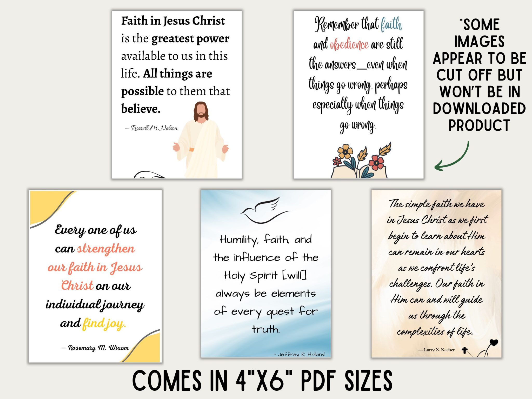 Top 15 LDS Quotes About Faith with Printable Cards - The Wonderful ...
