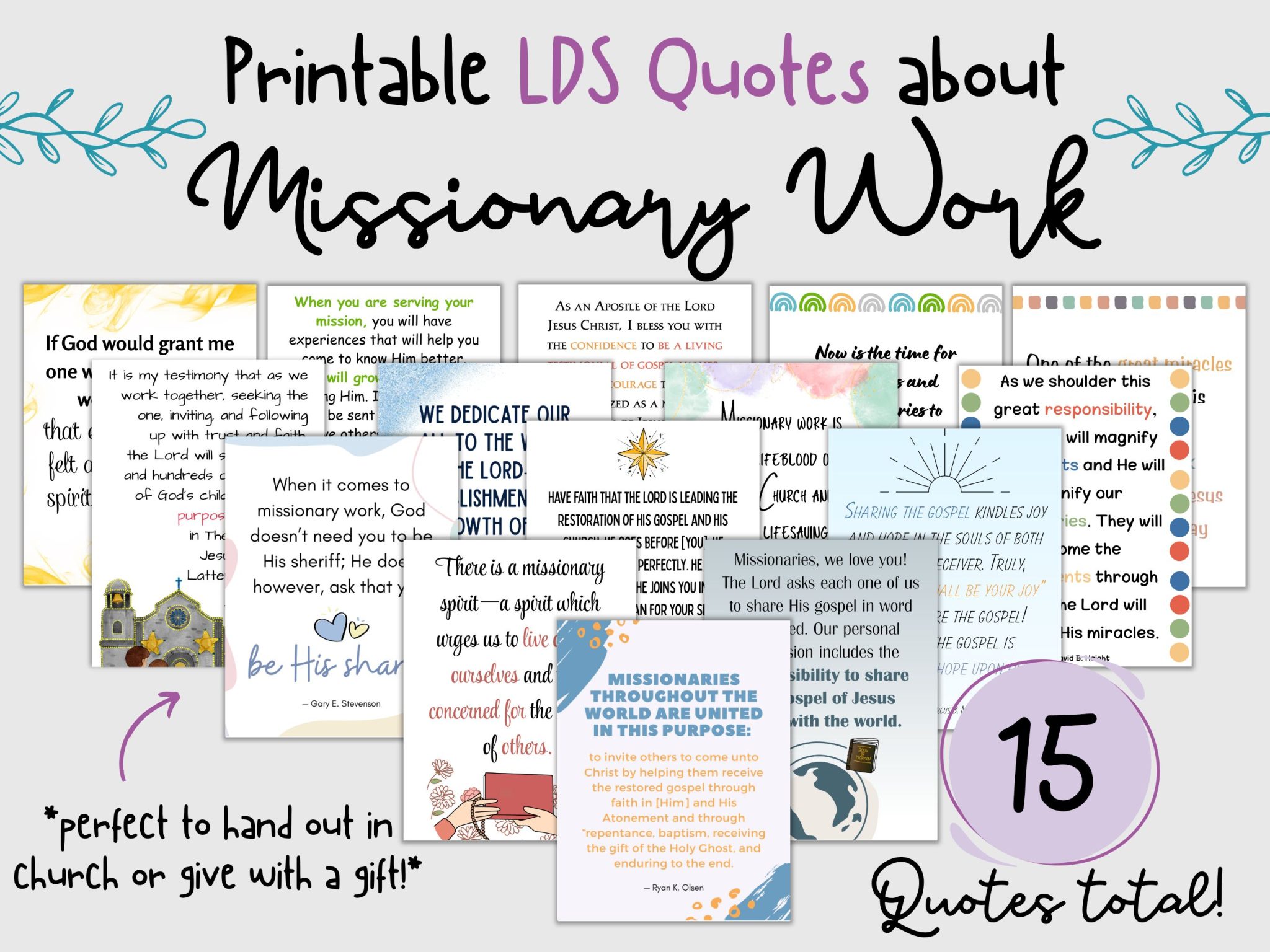 15 Greatest LDS Missionary Quotes About the Importance of Missionaries ...