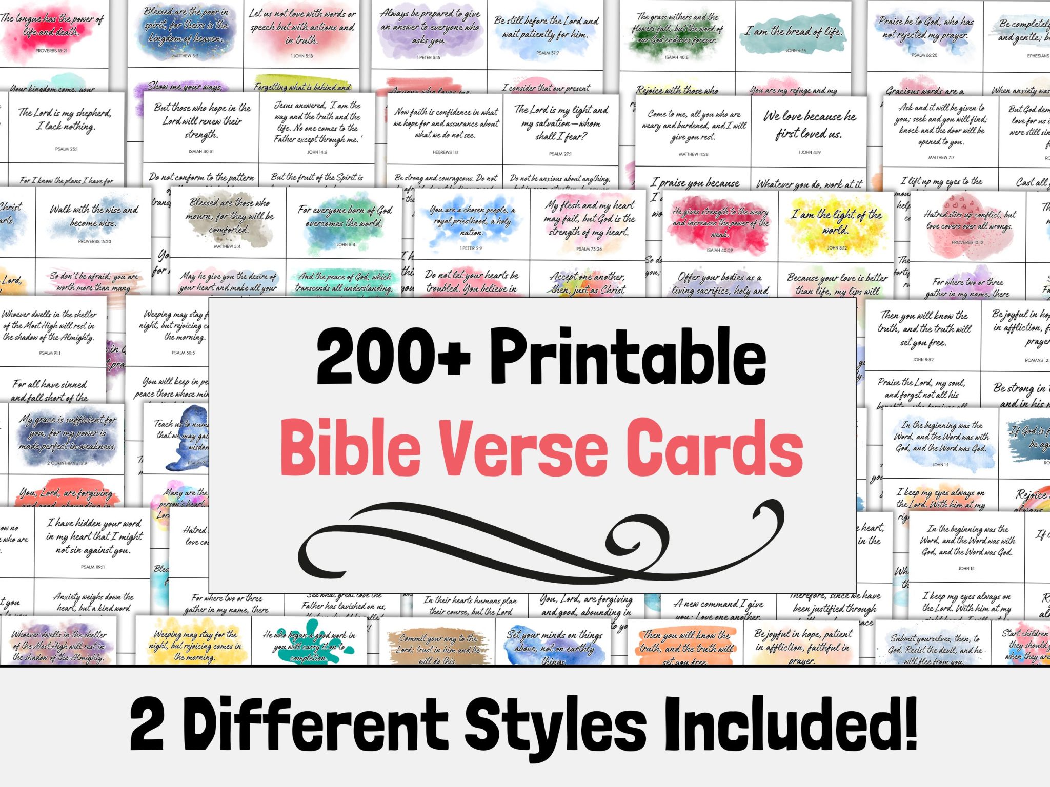 Top 200 Greatest Quotes from the Bible + Printable Bible Verse Cards ...