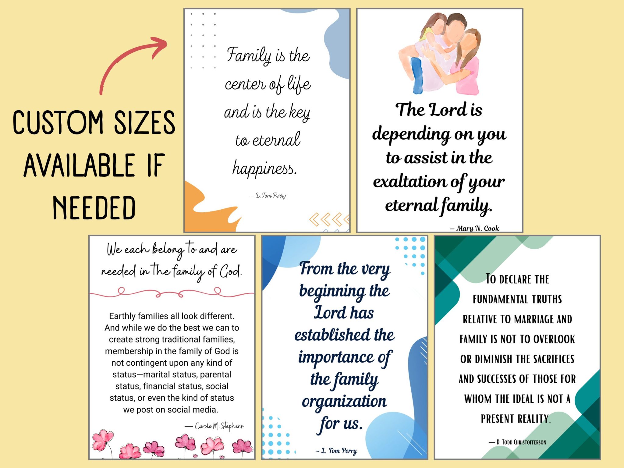 15 Uplifting LDS Quotes About Family and Eternal Love + Printables ...