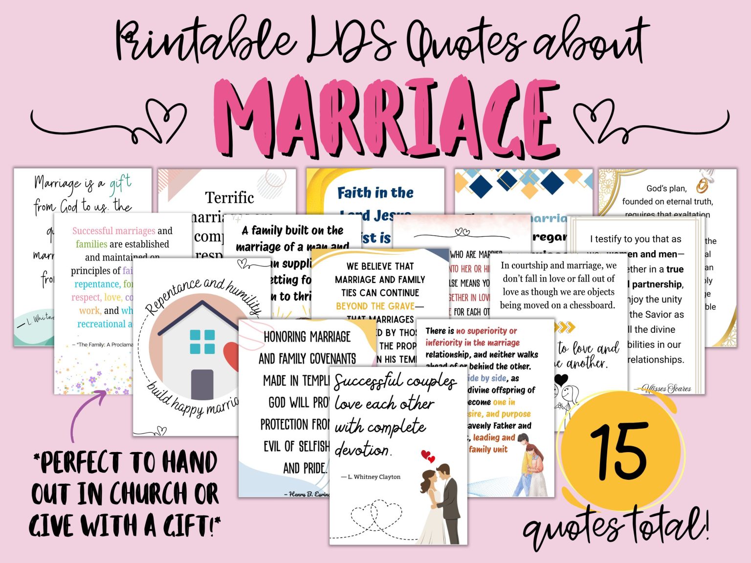 15 Beautifully Said LDS Quotes About Marriage & Love + Printables ...
