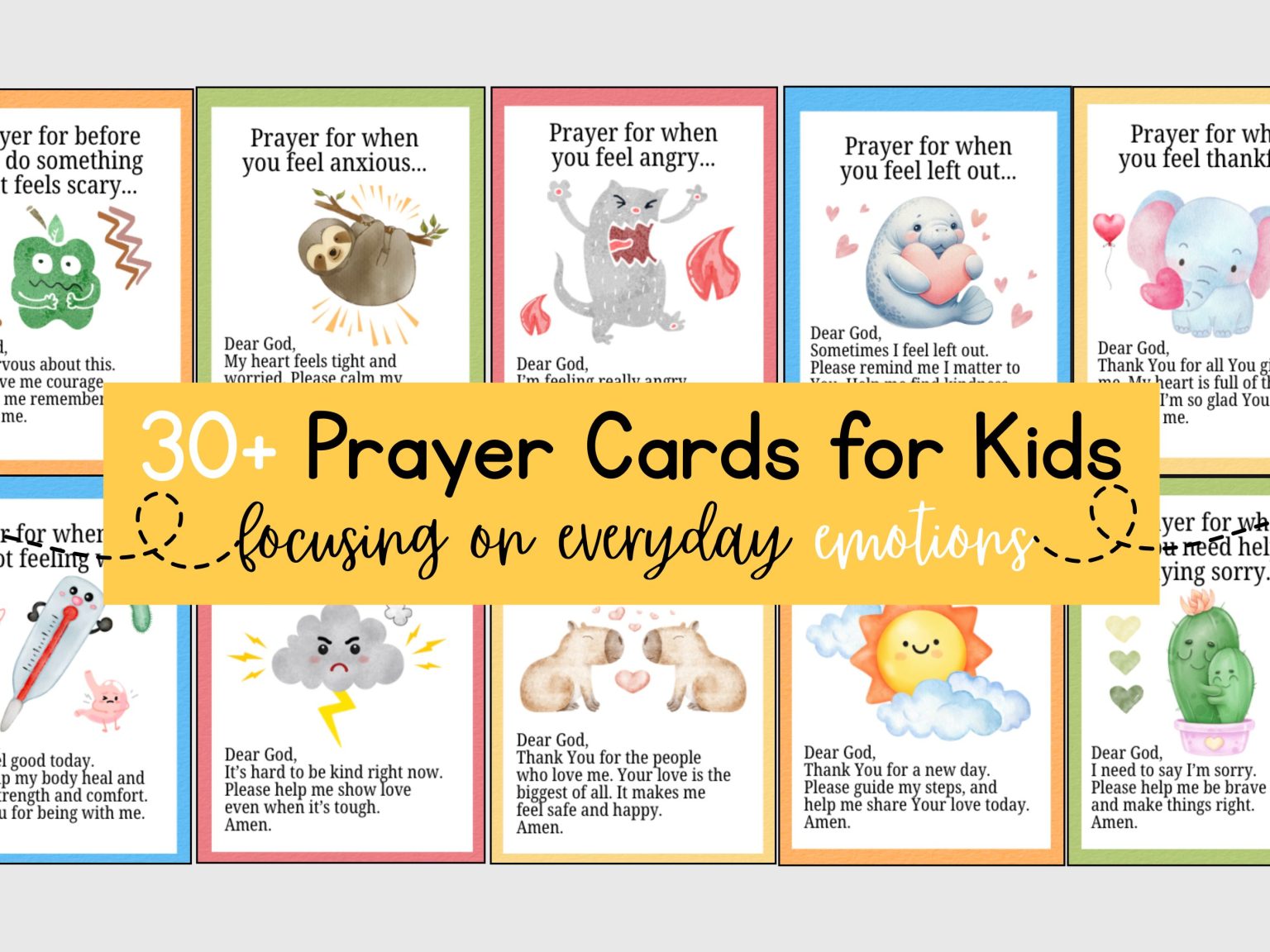 Top 30 Prayers for Kids + Printable Prayer Cards for Kids to Help Them ...