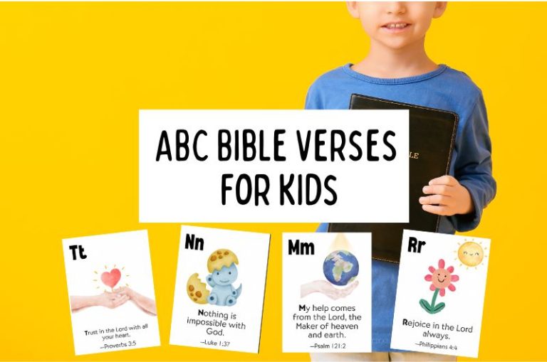 ABC Bible Verses for Kids | Plus Printable Scripture Cards for Every Letter of the Alphabet ...
